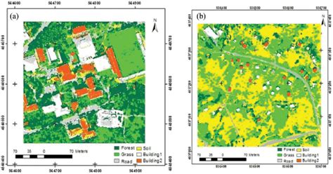 Land Use Maps A Urban And B Rural Download Scientific Diagram