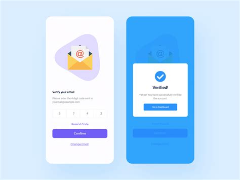 verify email ui design