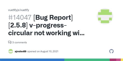 Bug Report V Progress Circular Not Working With Faster Value Updates Issue