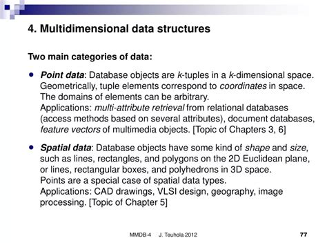 Ppt 4 Multidimensional Data Structures Powerpoint Presentation Free Download Id9555401