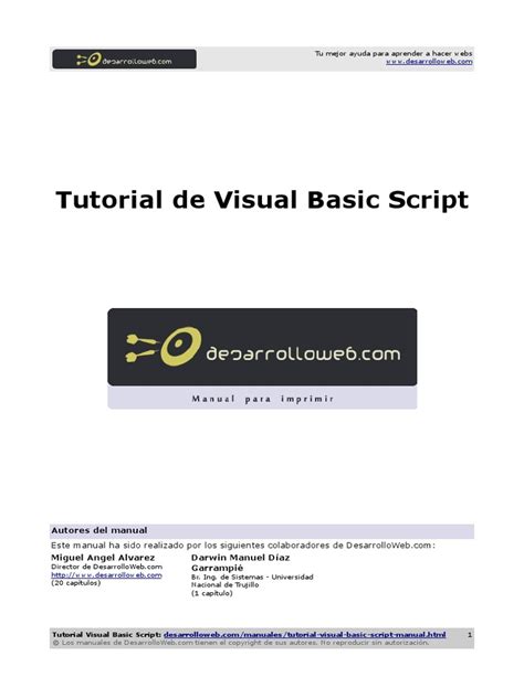 manual tutorial visual basic script pdf