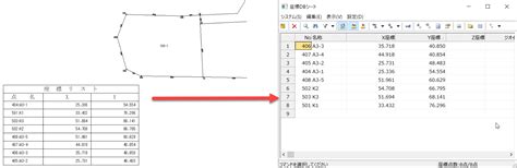 図面に作画されている座標リストを座標dbに取り込みたい Tw 008 ソフト保守faq