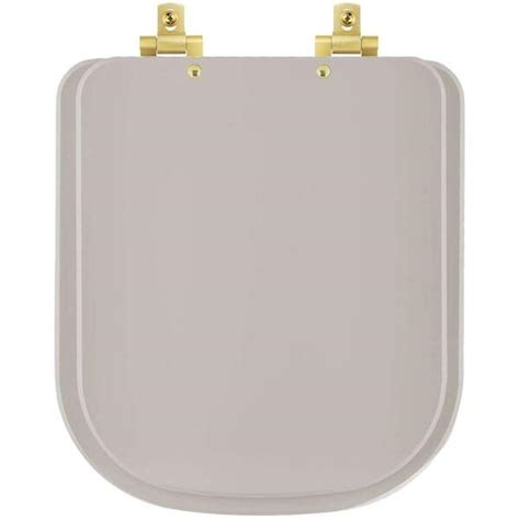 Assento Sanitário Soft Close Axis Barbante Para Vaso Deca Com Ferragem Dourada Leroy Merlin