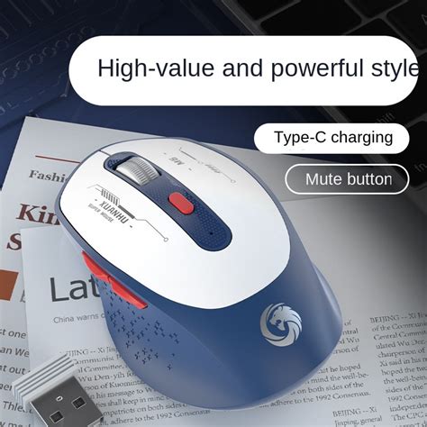 Wireless Mouse Bluetooth Rechargeable M Mecha Mute Mouse Type C Chargeable Dpi Keys For