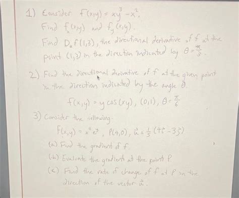 Solved Consider F x y xy x² Find f x y and fy Chegg