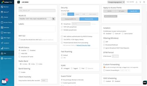 Wlan Options Mist Juniper Networks