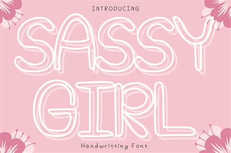 Sassy Girl Style Font By Achiart · Creative Fabrica