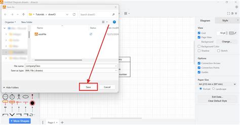 How To Save Files In Draw Io The Requirements Engineer
