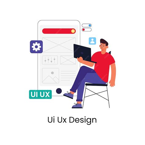 Premium Vector Ui Ux Design Web Vector Illustration