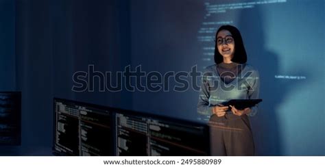 Programmer Asian Woman Photos Images And Pictures Shutterstock