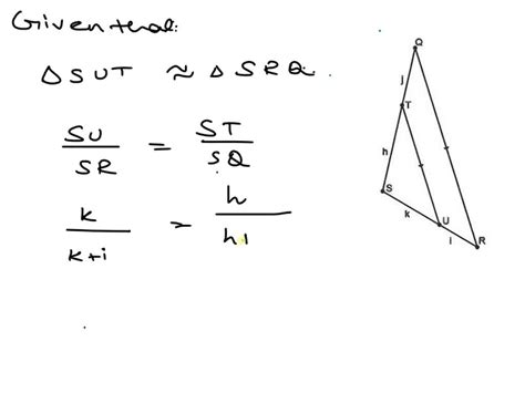 Solved Which Of The Following Is A True Proportion Of The Figure Based On The Triangle