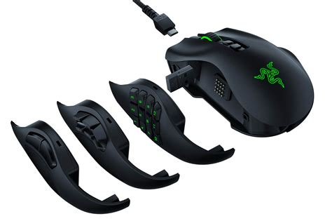 Беспроводная мышь Razer Naga Pro имеет три сменные панели