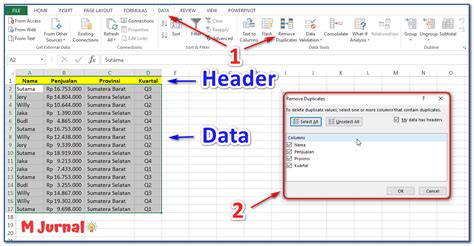 Remove Duplicate Data Di Excel 3 Cara Terbaik M Jurnal