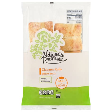 Save On Natures Promise Bake At Home Artisan Bread Ciabatta Rolls 6