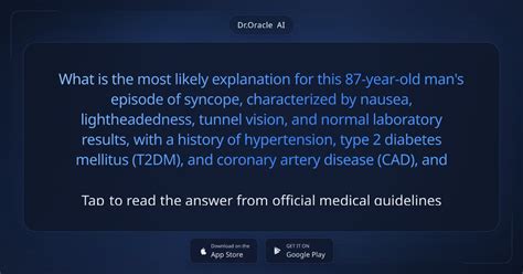 What Is The Most Likely Explanation For This 87 Year Old Mans Episode