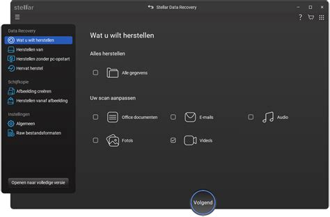 Stellar Data Recovery 12 Windows Premium Nl Recovering Data From Existing Volume