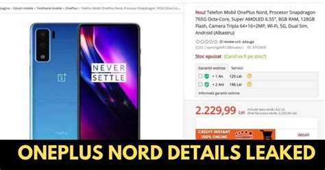 Oneplus Nord Price Other Details Leaked Ahead Of Launch
