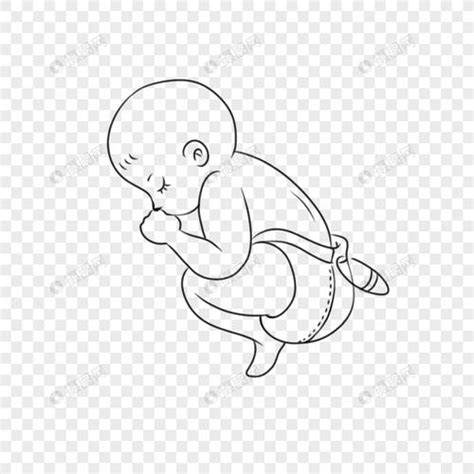 婴儿爬地简笔画 简笔画图片大全 普车都