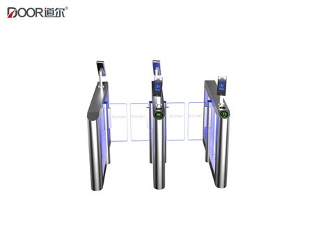Office Building Barcode Scanner Turnstile Gate With Card Reader Facial