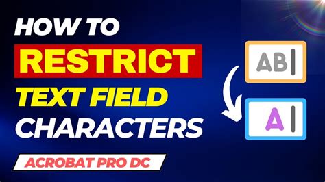 How To Restrict Text Field Characters In Adobe Acrobat Pro Dc 2023