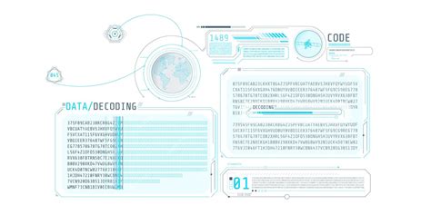 Premium Vector Futuristic Hud Design Of Satellite Data Decoding Program