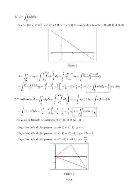 Solution Fonctions Plusieurs Variables Exercices Avec Corrige