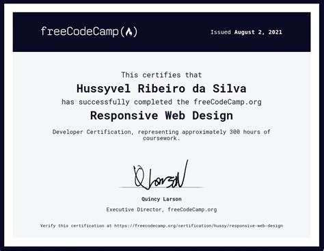 Hussyvel Ribeiro On Linkedin Freecodecamp Htmlcss Cssflexbox Cssgrid Responsivedesign