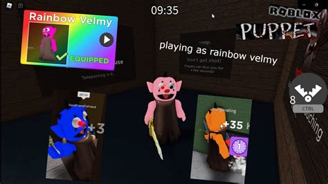 Roblox Puppet Playing As Rainbow Velmy Survivor Pass 4 Youtube