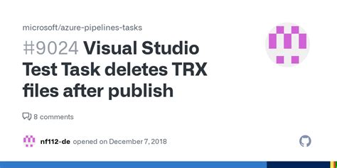 Visual Studio Test Task Deletes TRX Files After Publish Issue Microsoft Azure