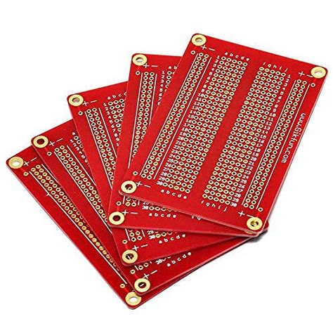 Gikfun Solder Able Breadboard Gold Plated Finish Proto Board Pcb Diy Kit For Arduino Pack Of
