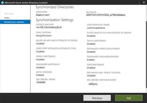 Your Network Contains An On Premises Active Directory Domain That Is Synced To Microsoft Azure