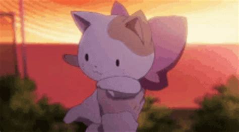 Anime Peach Cat Mochi Jumping Cute 