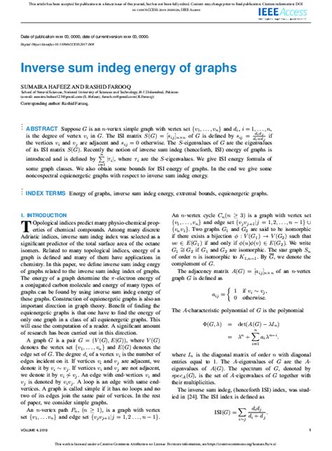 pdf inverse sum indeg energy of graphs
