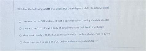 Solved In The Class Information And Glossary Sql Commands