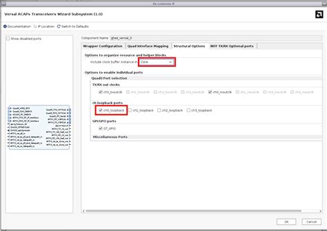 10g 25g Ethernet Subsystem Example Design With Versal Acaps Transceivers Wizard Subsystem