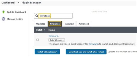 Jenkins Integration Terraform Iac Pipeline Setup Unixarena