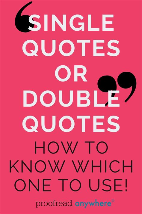 Single Quotes Vs Double Quotes When Should You Use Them Double