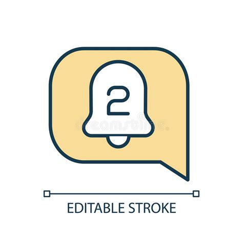 App Notifications Rgb Color Icon Stock Vector Illustration Of Device Attention 260578215