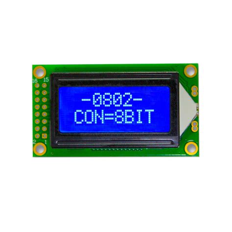 8x2 stn blue character lcd display module