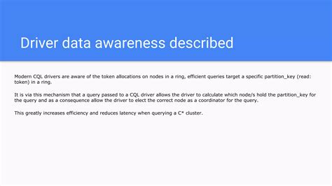 Apache Cassandra Drivers Deep Dive Pdf