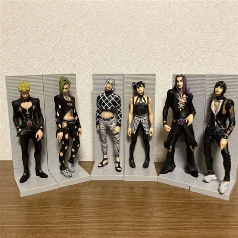 Lot 6 Figurine Jojos Bizarre Adventure Dxf Passione Couleur Noire