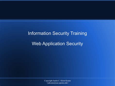 Web App Security