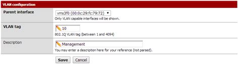 VLAN On VMware PfSense And A Switch Calvin Bui