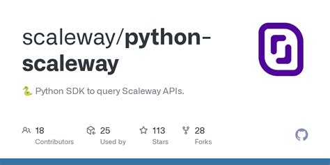 Github Scalewaypython Scaleway Snake Python Sdk To Query Scaleway Apis