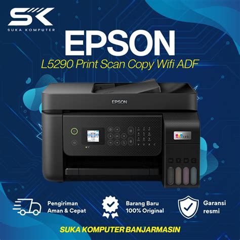 Jual Printer EPSON L5290 Print Scan Copy Wifi ADF Shopee Indonesia