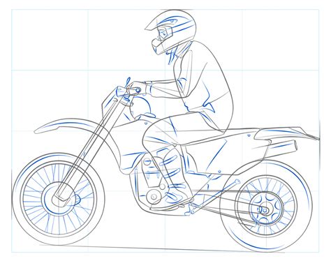 Cómo Dibujar Una Moto De Cross Embarrada Tutorial Di Disegno Passo