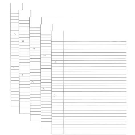 Rush Both Side Ruled Sheets A4 Size Bundle 100 Sheets Project Paper