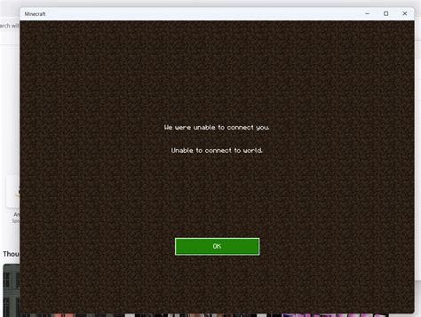 Minecraft [bedrock] Unable To Connect To World R Minecrafthelp
