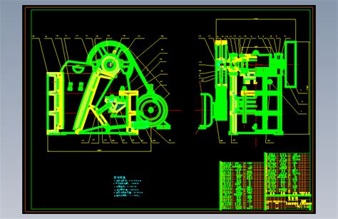 Pe250×400复摆鄂式破碎机毕业设计 Autocad 2007 模型图纸下载 懒石网