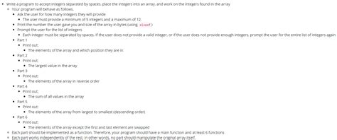 Solved Write A Program To Accept Integers Separated By